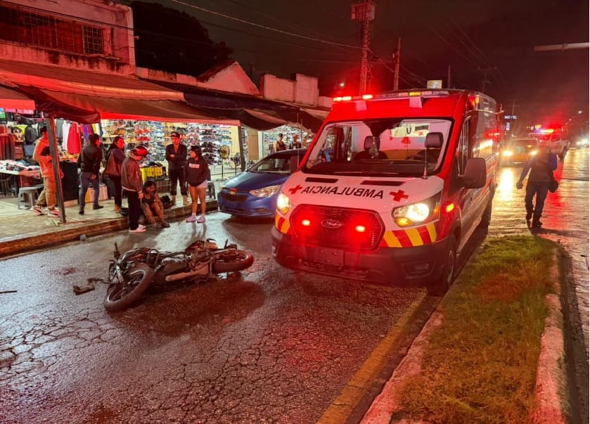 Cancun pedestrian killed by speeding motorcycle on busy city avenue ...