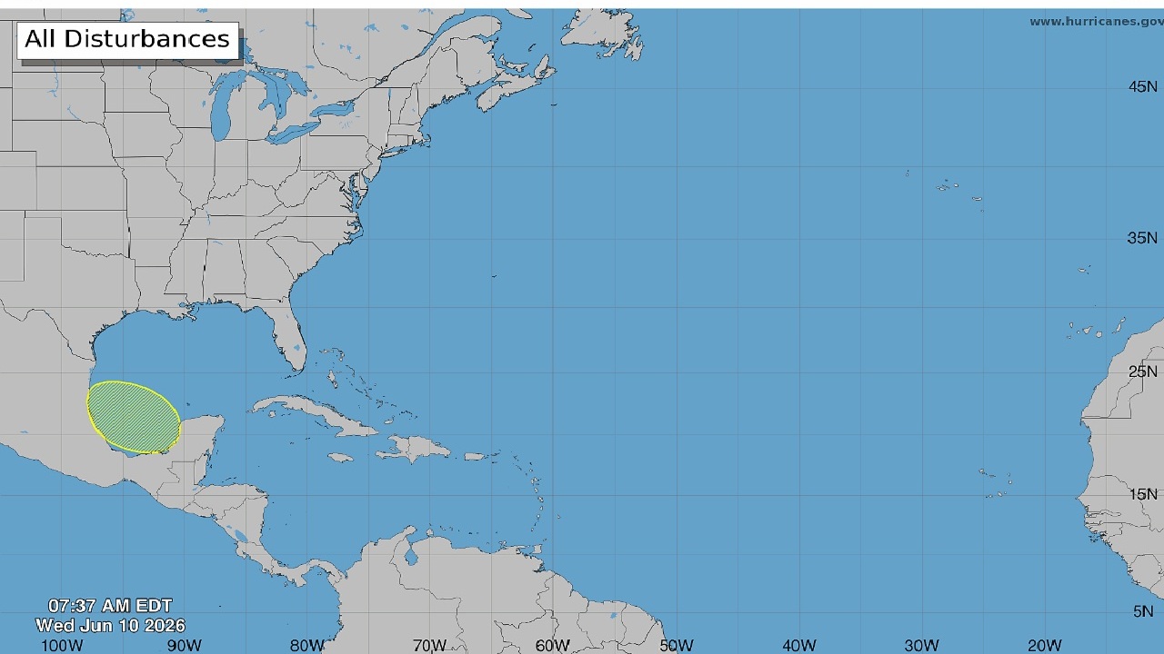 Heavy rain forecast: NOAA reports on first disturbance of 2026 Atlantic ...